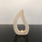 Houten kaarsvlam met ledverlichting – A N V I